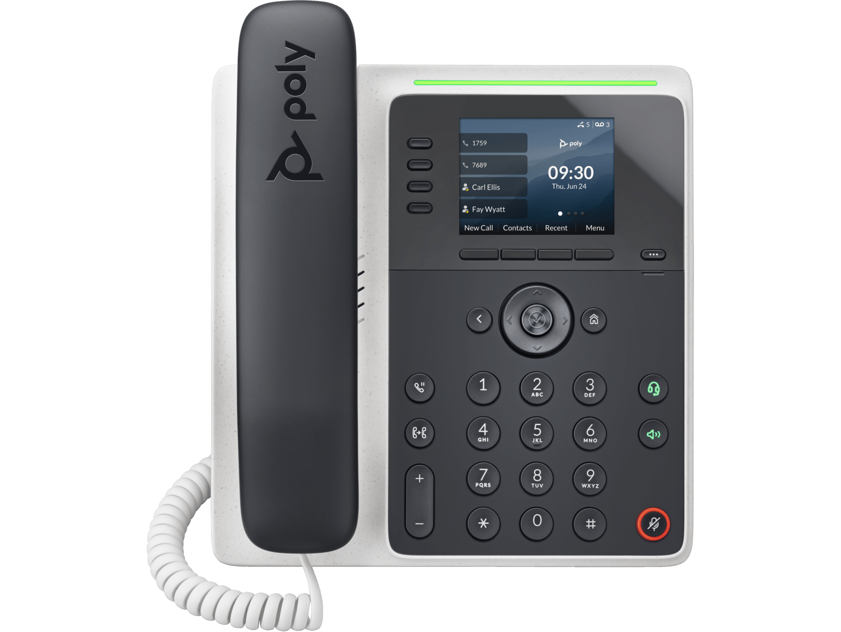 Poly Edge E220 IP Phone and PoE- Enabled